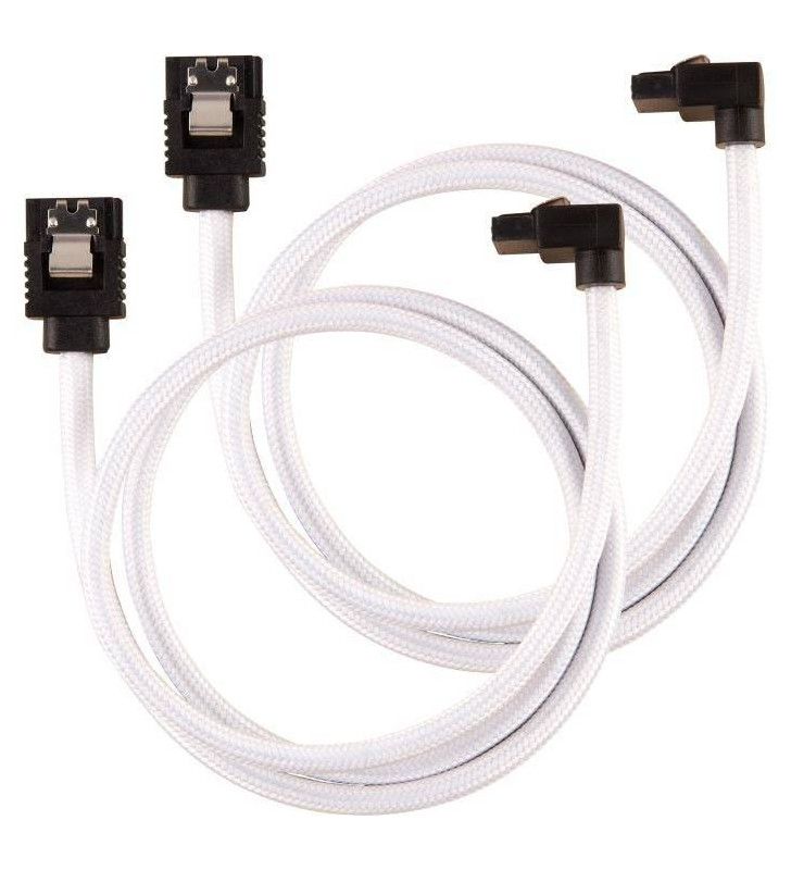 CORSAIR Premium m gainé SATA 6Gbps Blanc 60cm 90° – Chipset.fr