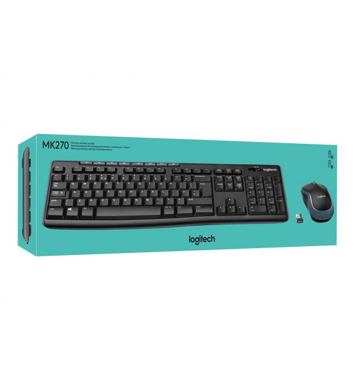 LOGITECH KIT MK270 sans fil Noir Retail – Chipset.fr